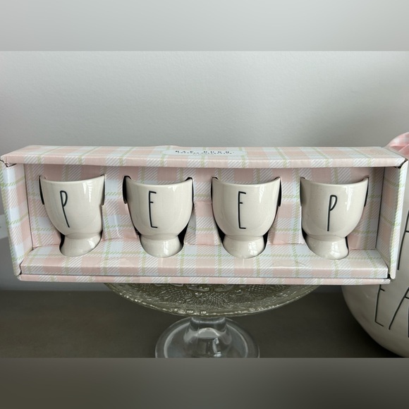 Rae Dunn | Holiday | Rae Dunn Set Of 4 White Peep Egg Cups | Poshmark